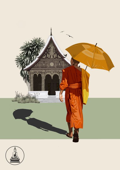 Buy Laos, Asia, Places & Travel, Drawings & Illustration at ArtPal