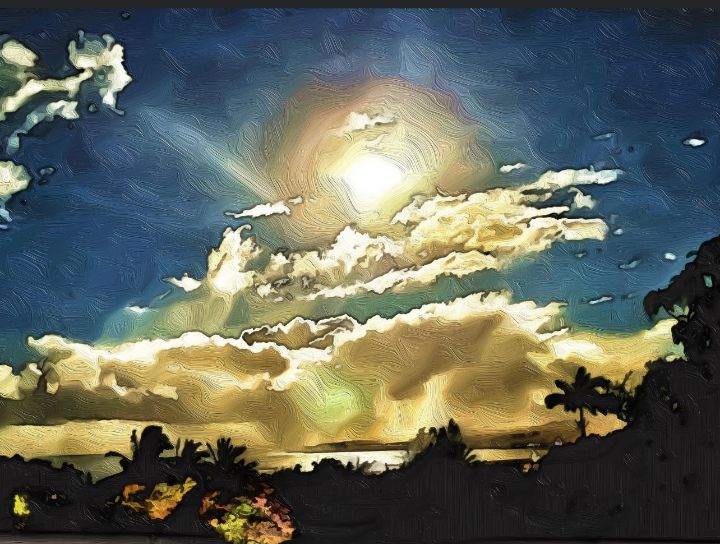 Mystic Moon of Maui - Bright Light Art - Digital Art & AI, Landscapes ...