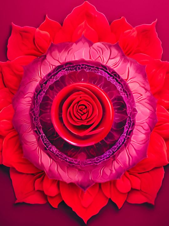 RED ROSES - Root Chakra Healing - DIVINE MYSTIC ART - Digital Art & AI ...