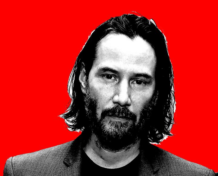 Keanu Reeves red background - tarama chabot - Digital Art & AI ...