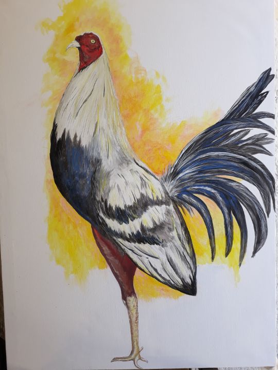 Proud rooster - Falcón Art - Paintings & Prints, Animals, Birds, & Fish ...