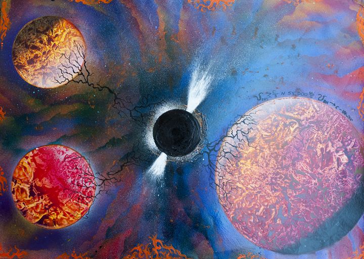 Blackhole theory - Chris Stuart Black - Paintings & Prints, Science ...