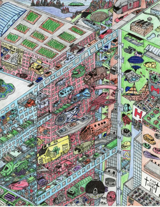 Ecumenopolis City Life - Michael Forrey Art - Drawings & Illustration ...