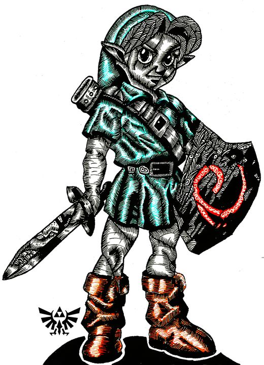 LINK ZELDA - NICHOLAS PRICE ARTIST - Paintings & Prints, Entertainment ...