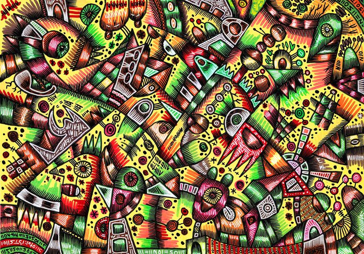 SHAPE FUSION - NICHOLAS PRICE ARTIST - Paintings & Prints, Abstract ...