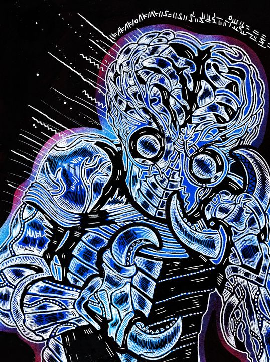 50S ALIEN - NICHOLAS PRICE ARTIST - Paintings & Prints, Entertainment ...