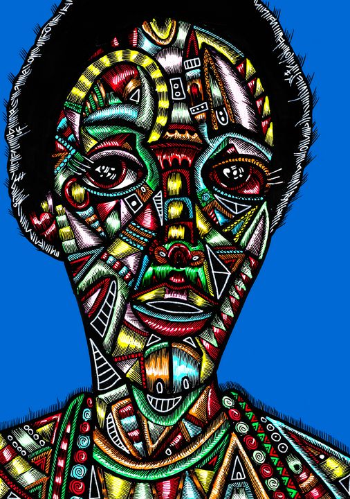 TRIBAL QUEEN - NICHOLAS PRICE ARTIST - Paintings & Prints, People ...