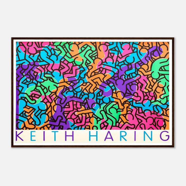 Haring Untitled Pastel People - Harmonia Gallery - Paintings & Prints ...