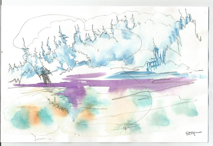 Painting 17 - Frank Seth - Paintings & Prints, Landscapes & Nature ...