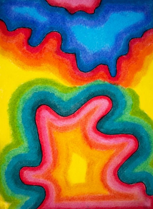 Happiness - Abstract Textile - Paintings & Prints, Abstract, Color - ArtPal