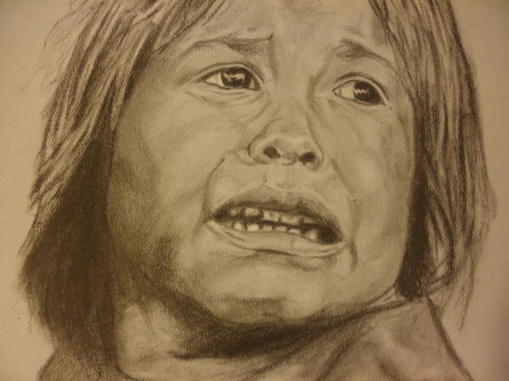 A child in fear - UT - Drawings & Illustration, People & Figures ...