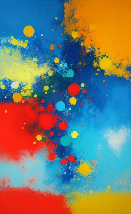 Chromatic Symphony - Fusion Fine Arts - Paintings & Prints, Abstract ...