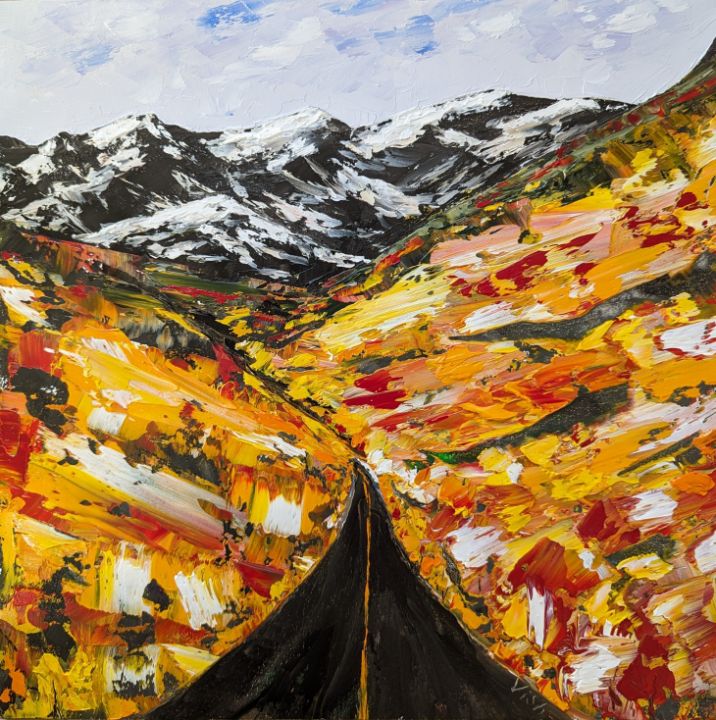 Autumn landscape oil painting - vish-paintings - Paintings & Prints, Landscapes & Nature ...