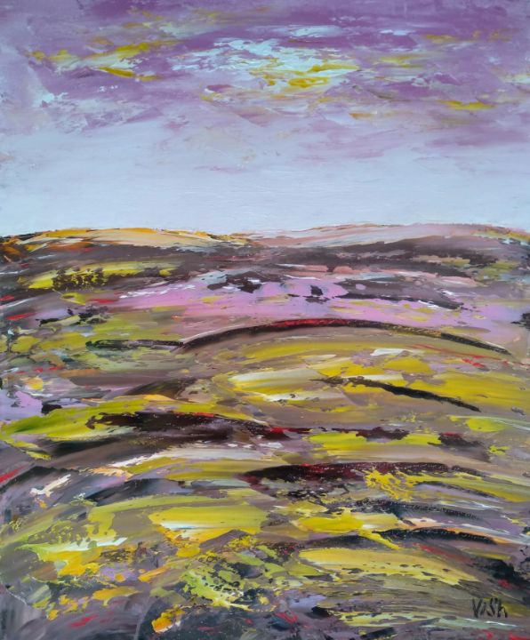 Abstract fields oil painting - vish-paintings - Paintings & Prints ...