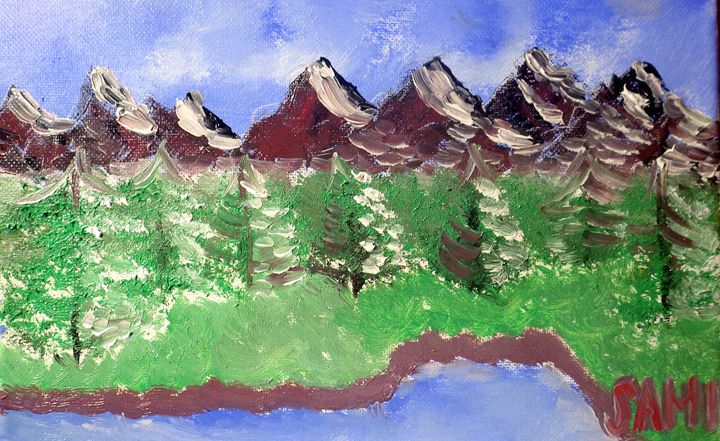 MOUNTAINS - SAMI ART - Paintings & Prints, Landscapes & Nature ...