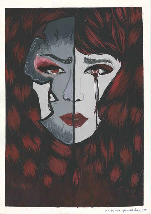 Two faced - Nice Gallery - Paintings & Prints, People & Figures, Female ...