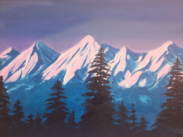Alpenglow - KS Donaldson - Paintings & Prints, Landscapes & Nature ...