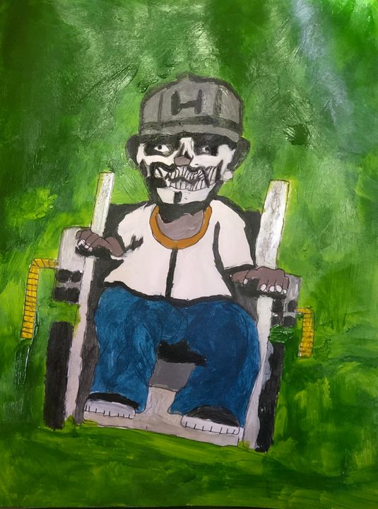 Pachuco Skull Drawing