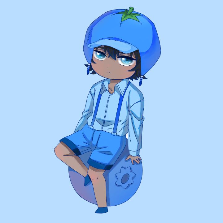 Blueberry boy - Oz - Digital Art, Food & Beverage, Fruit, Berries, Blueberries - ArtPal