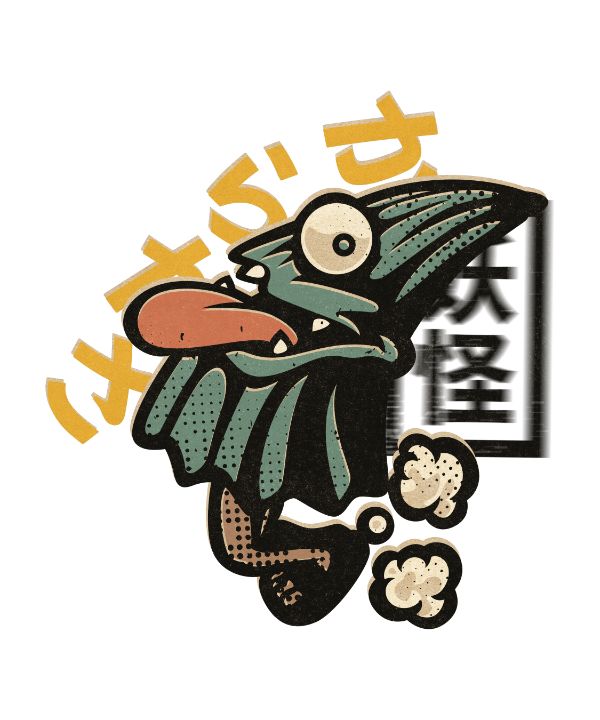 Funny Japanese Kasa Obake Umbrella - Illustronii - Drawings ...