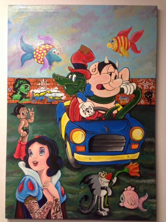 Untitled - Pop Surrealism by Antonio Vitale - Paintings & Prints ...