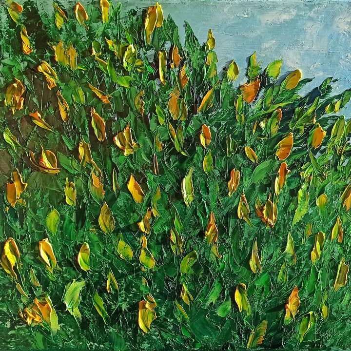 Wild spontaneous flowers - Ruggero Ruggieri - Paintings & Prints ...