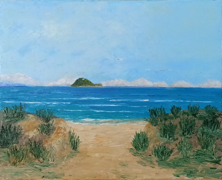 Sant'Anna beach - Ruggero Ruggieri - Paintings & Prints, Landscapes ...