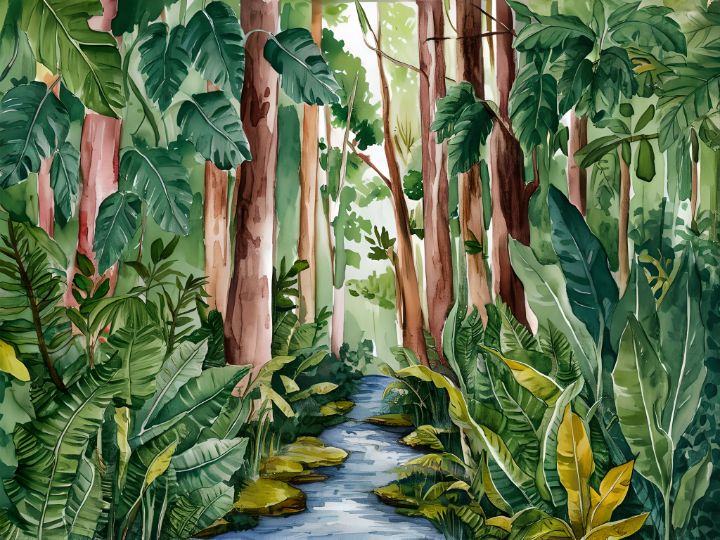 Life in a Lush Rainforest - ArtSaymon - Digital Art & AI, Landscapes ...