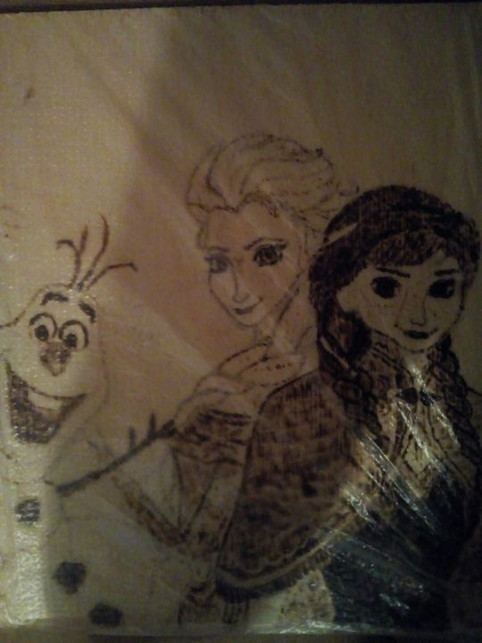 Frozen - pyrography - WowArt - Drawings & Illustration, Childrens Art ...