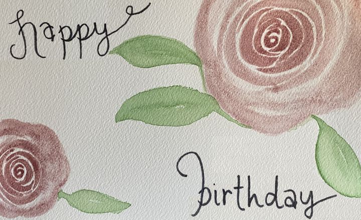 happy birthday roses - stephparkhill - Paintings & Prints, Holidays ...