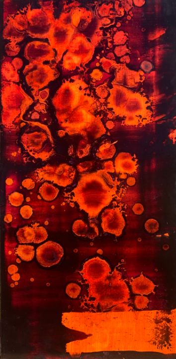 Blood Orange - Adam Campbell - Paintings & Prints, Abstract, Color - ArtPal
