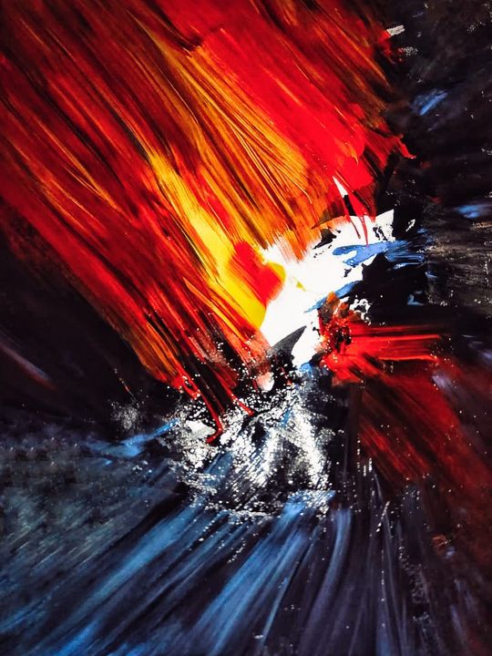 Spit the fire - NaraMara - Paintings & Prints, Abstract, Color - ArtPal
