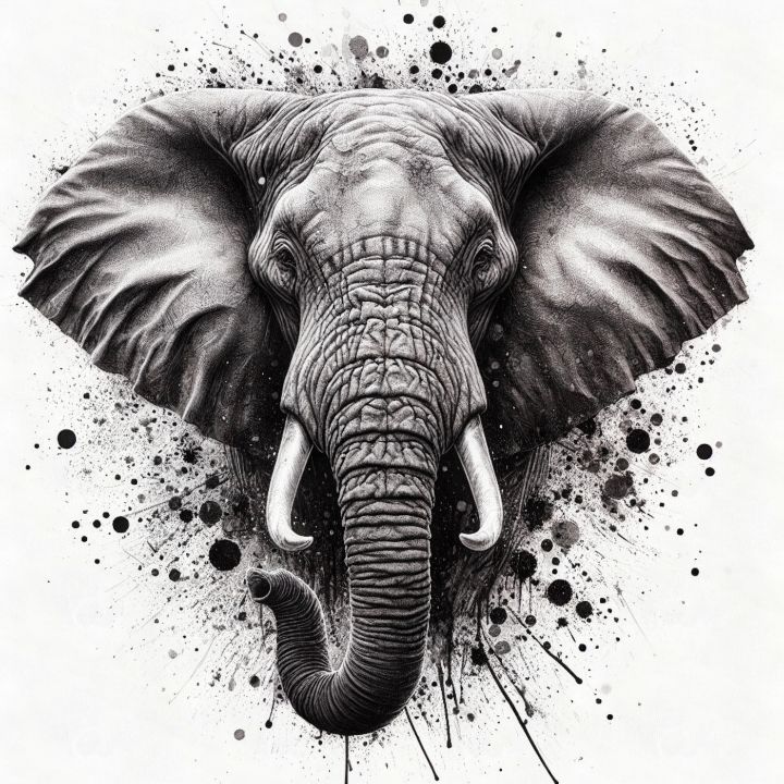 African Elephant Bull - Fiona and Gareth: A Creative Duo - Digital Art ...