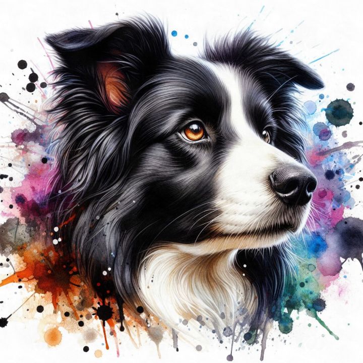 Border Collie - Fiona and Gareth: A Creative Duo - Digital Art & AI ...