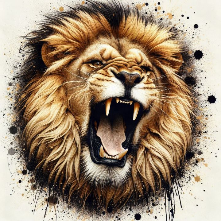 Roaring Lion Splash art - Fiona and Gareth: A Creative Duo - Digital ...
