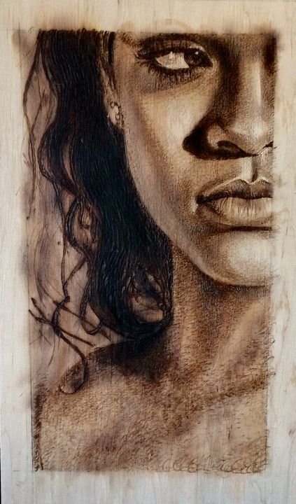 custom portrait - pyrography - Van ko Tokusha - Drawings & Illustration ...