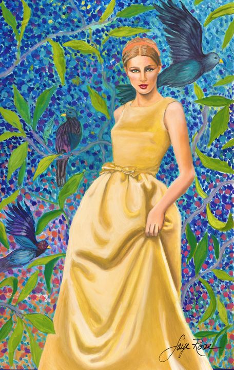 Blackbird - Faye Rose Art - Paintings & Prints, People & Figures, Love ...