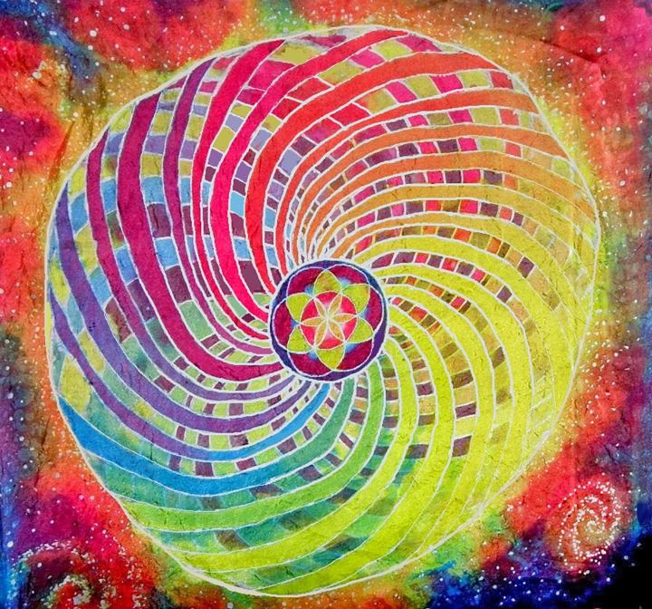 Rainbow Torus - HeatherCollierArt - Paintings & Prints, Abstract ...