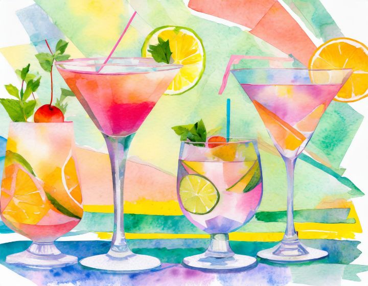 Modern Cocktails IV - Susan Rydberg - Digital Art & AI, Food & Beverage ...
