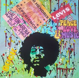 27 Forever Club. Jimi Hendrix. - D.F pop art - Paintings & Prints ...