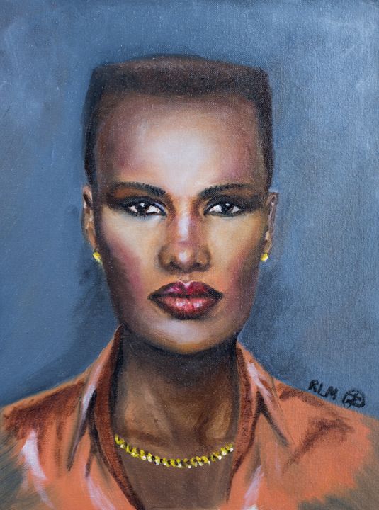 Grace Jones - Ronnie L Melvin - Paintings & Prints, People & Figures ...