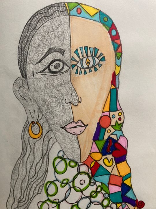 Her Balance of Opposite Forces - Doodle Dreams - Drawings ...