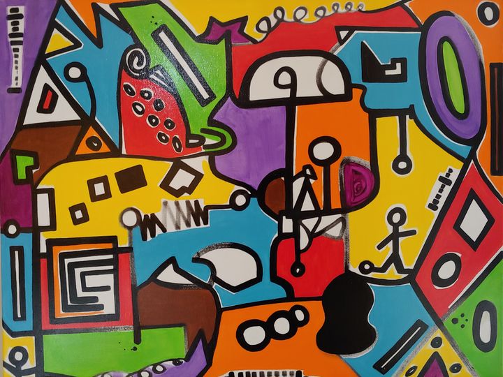 "ON THE MOVE" - New Dimension Abstract - Paintings & Prints, Abstract ...