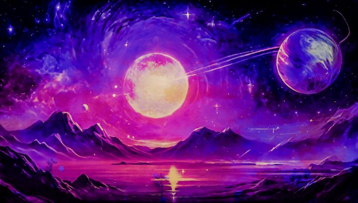 Celestial Symphony - Scenic Art by Sankha Ghosh - Digital Art ...