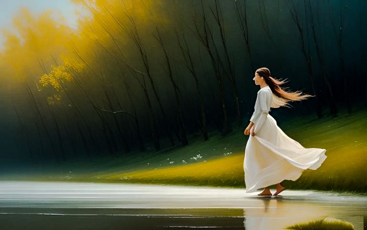 Zephyr's Embrace - Scenic Art by Sankha Ghosh - Drawings & Illustration ...