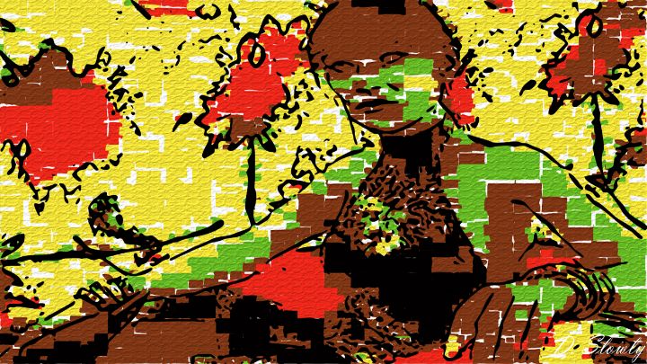 762-Abstract-Crackle Palettize - GalleryGazers - Digital Art & AI, Abstract, Figurative - ArtPal