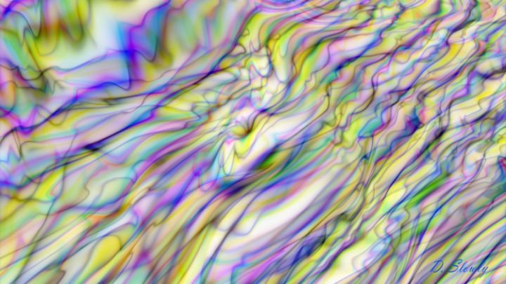 822-Ice Scream VibraWave - GalleryGazers - Digital Art & AI, Abstract, Movement - ArtPal