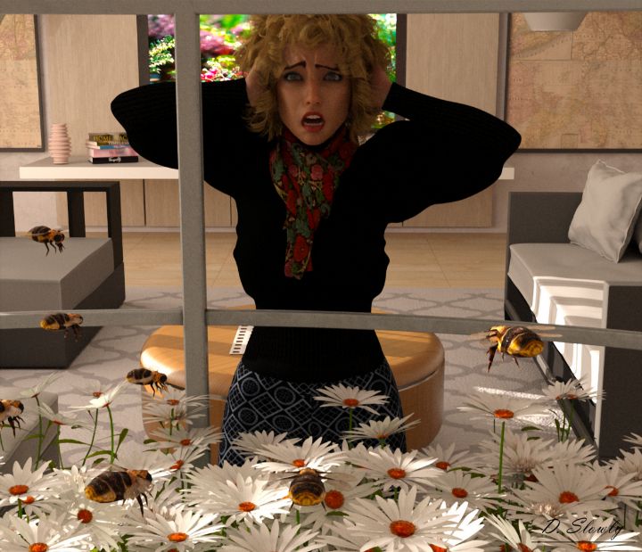 833-Busy bees no time for PANIC! - GalleryGazers - Digital Art & AI ...
