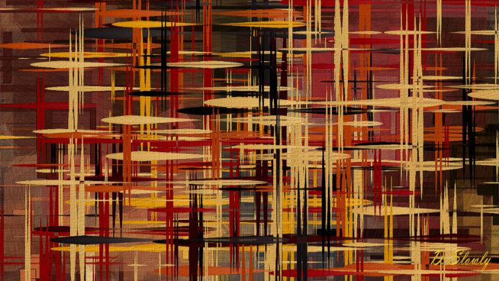 882-Thatch Build Up - GalleryGazers - Digital Art & AI, Abstract, Man-made Objects - ArtPal