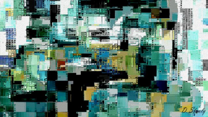 885-Up on the roof, Blocks Texture - GalleryGazers - Digital Art & AI, Abstract, Other Abstract ...